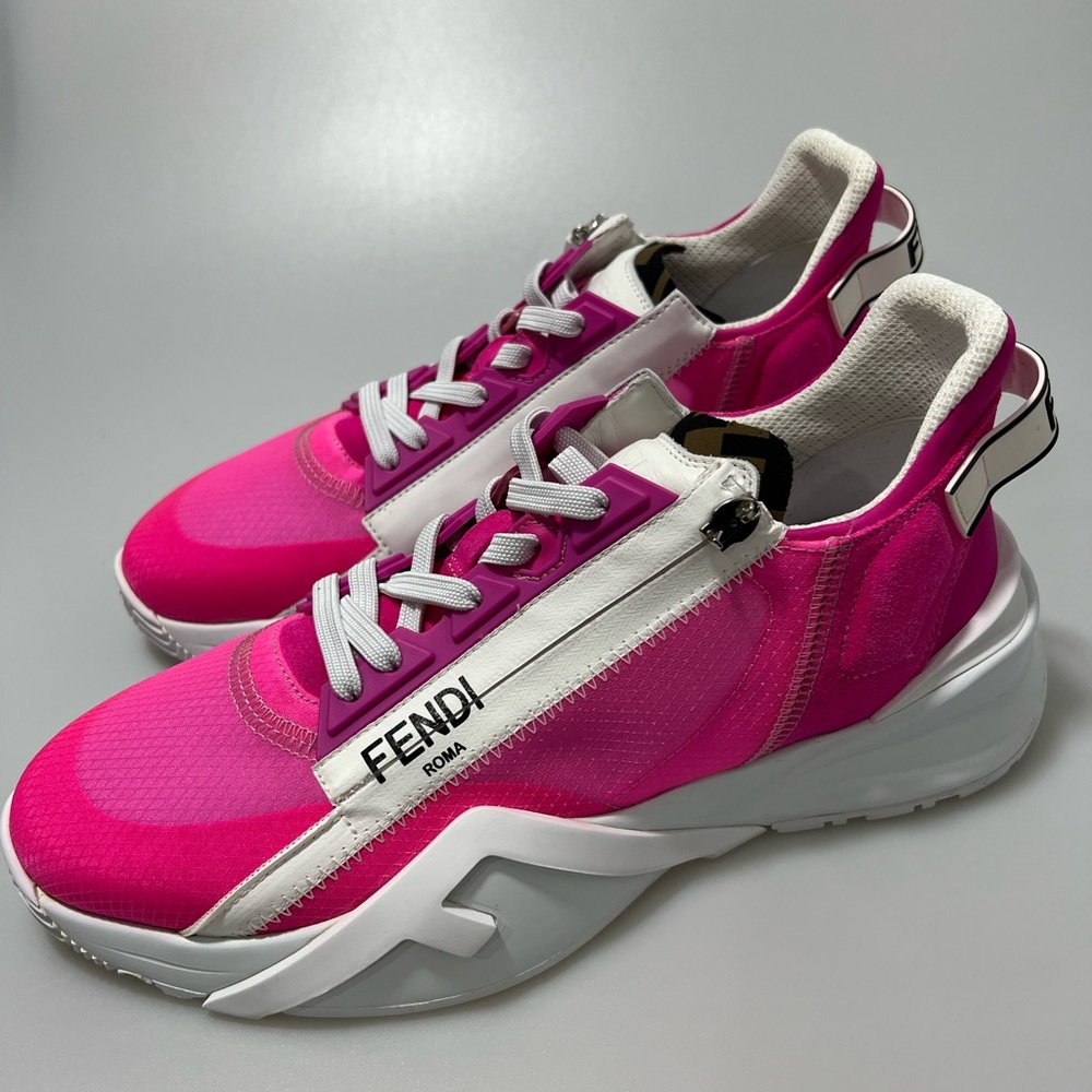 Fendi Flow Logo Low Top Sneakers Pink Women’s Eu 40.5… - Gem